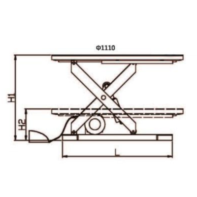 Circular Rotating Electric Lift Table Up to 2000kg - Material Handling ...